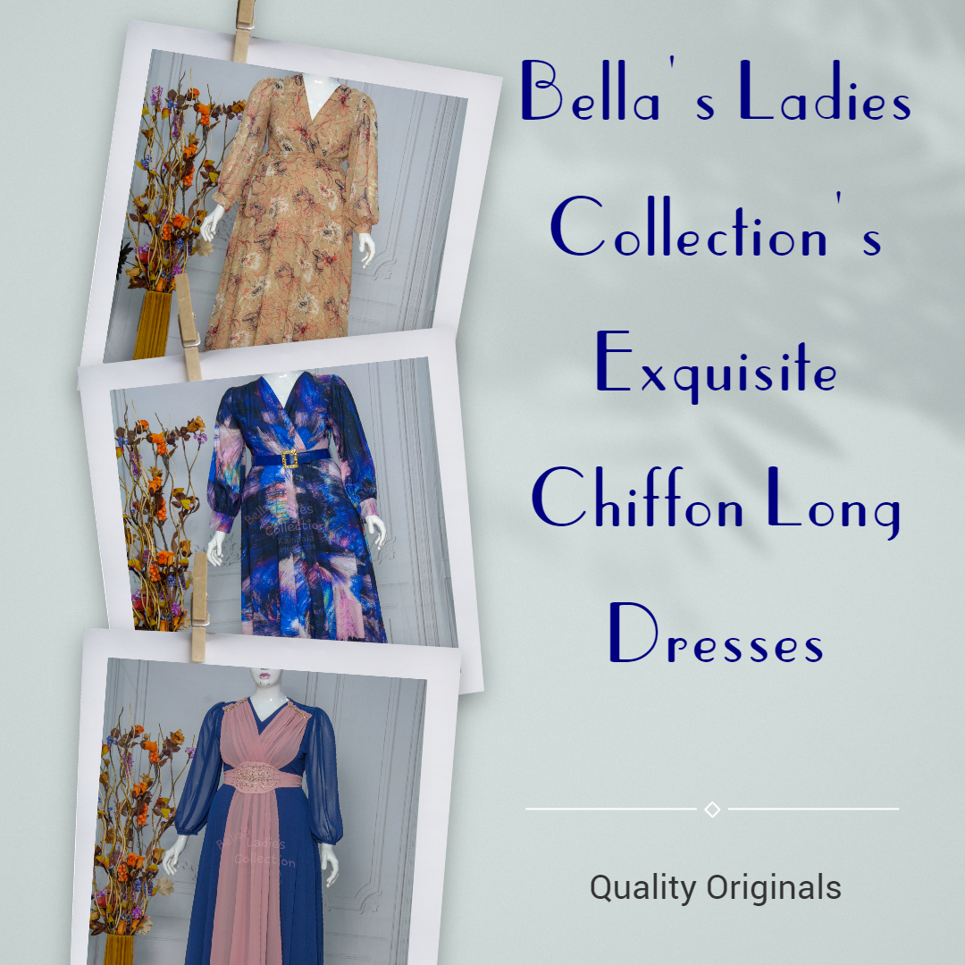 100% Chiffon Long Dresses - Elegance Meets Style
